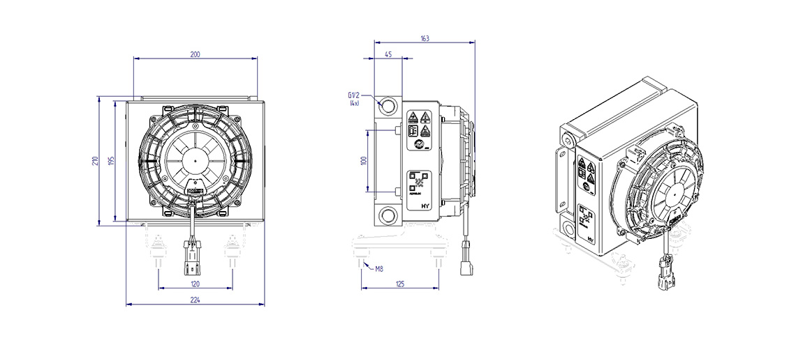 HY01002 AIR-OIL HEAT EXCHANGERS Oesse