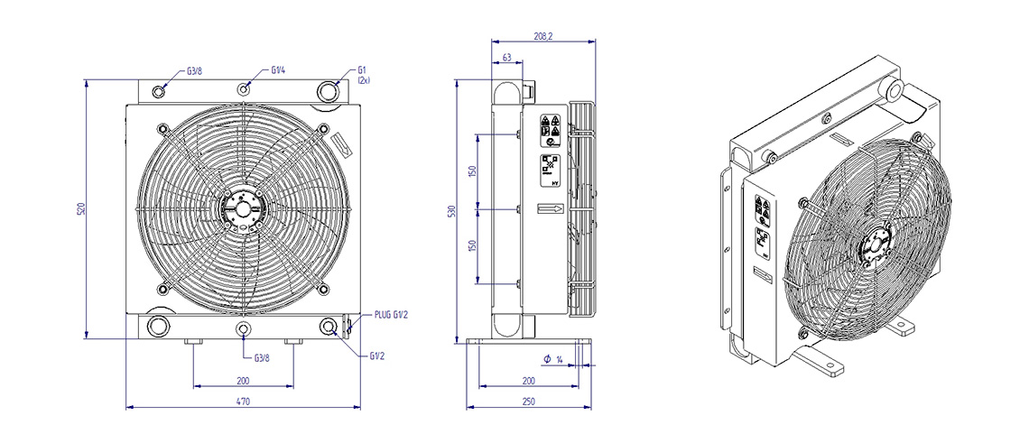 HY21003 AIR-OIL HEAT EXCHANGERS Oesse